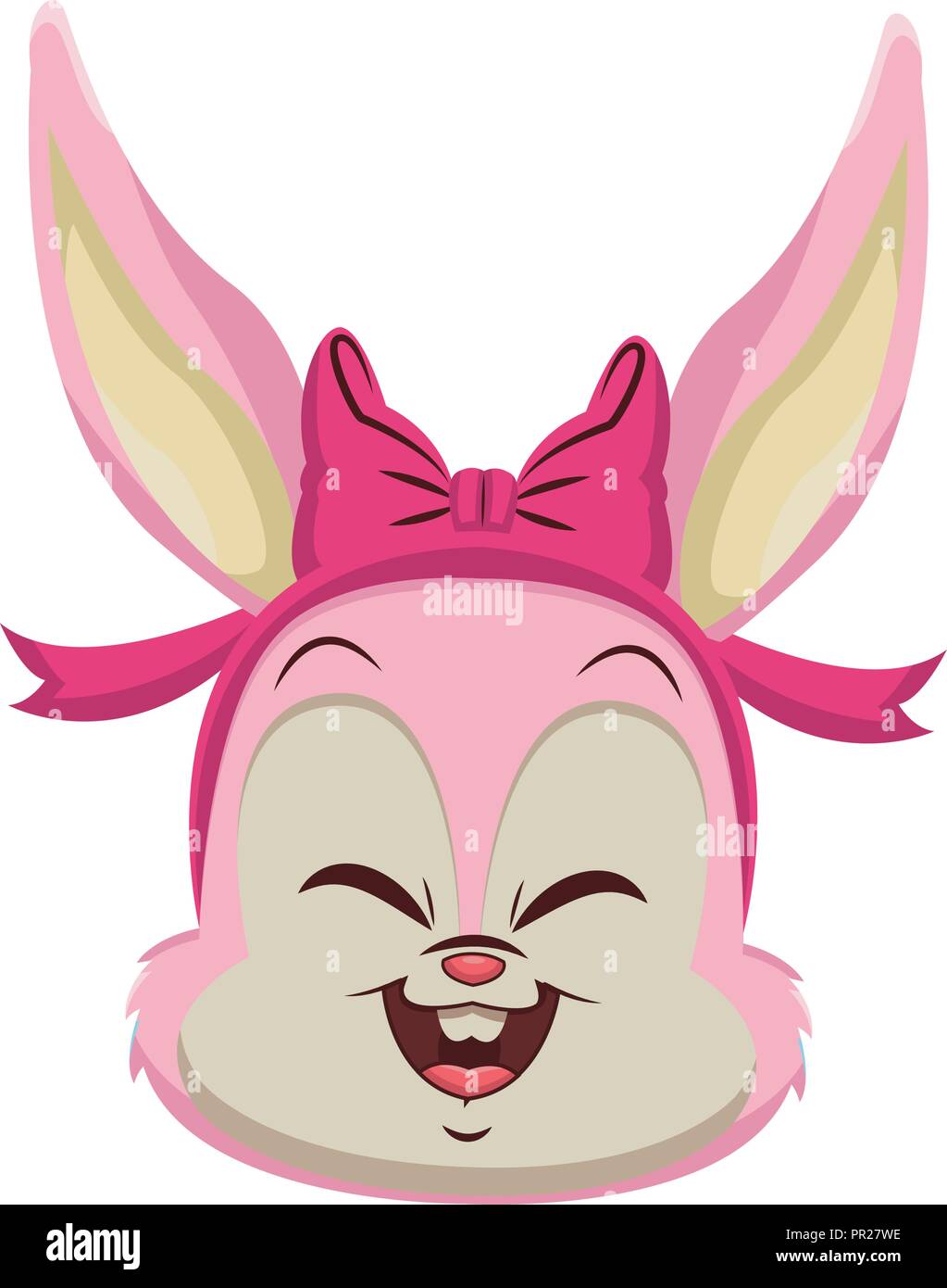 Rabbit face cartoon Stock Vector Image & Art - Alamy