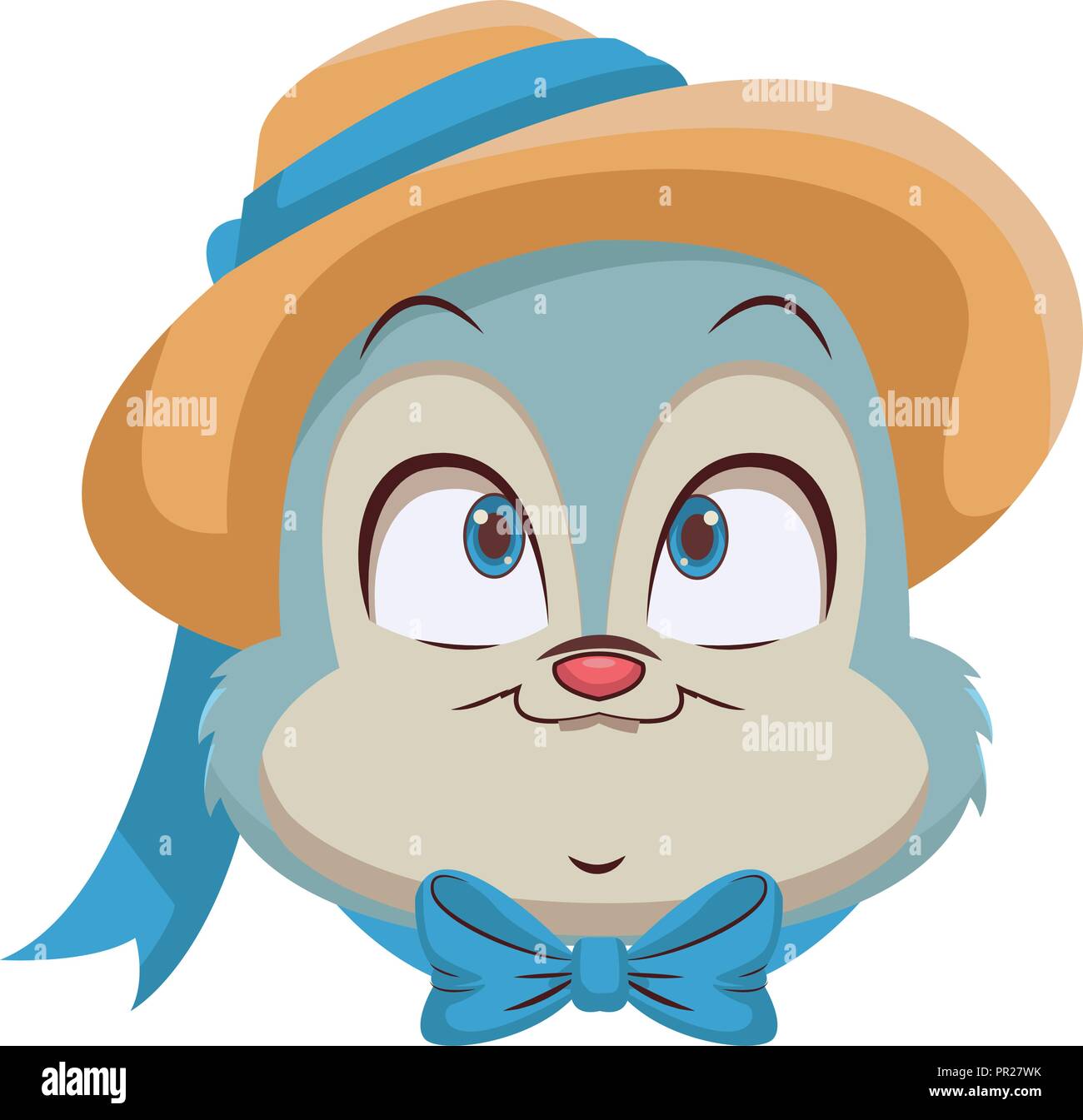 Rabbit face cartoon Stock Vector Image & Art - Alamy