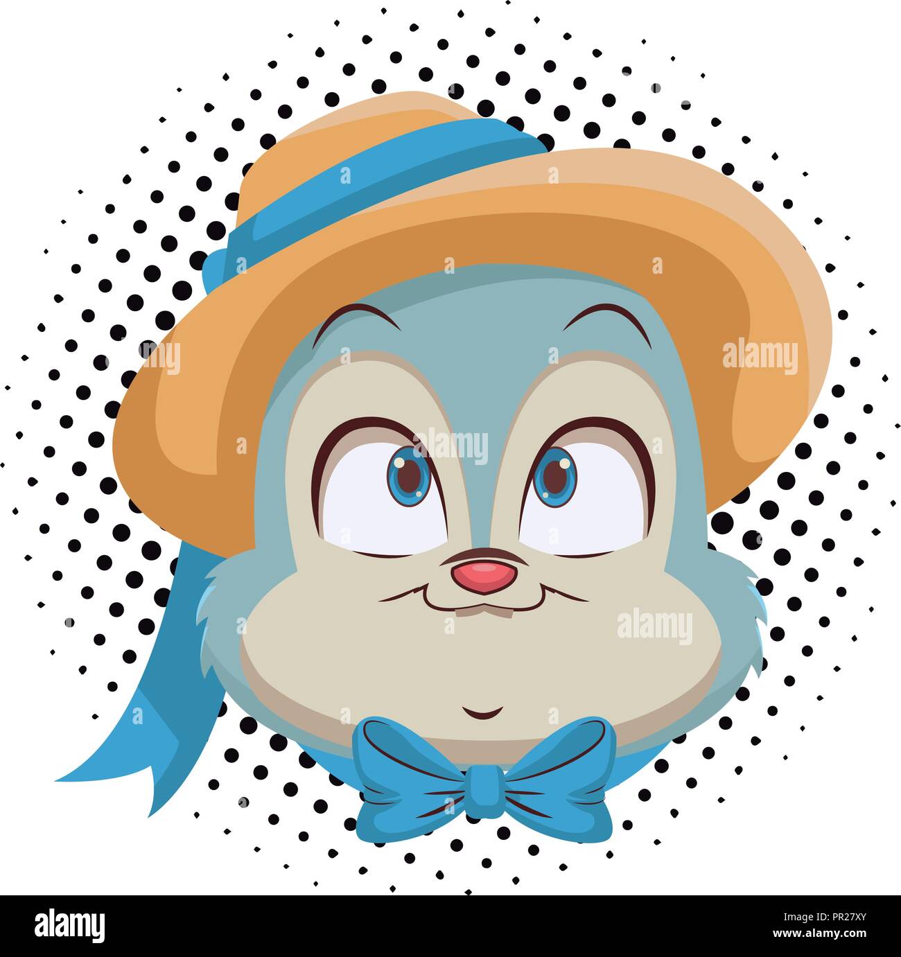 Rabbit face cartoon Stock Vector Image & Art - Alamy