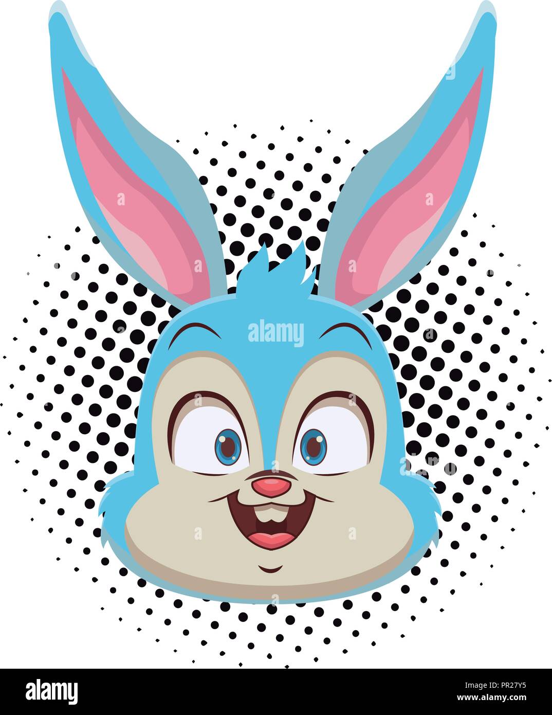Rabbit face cartoon Stock Vector Image & Art - Alamy