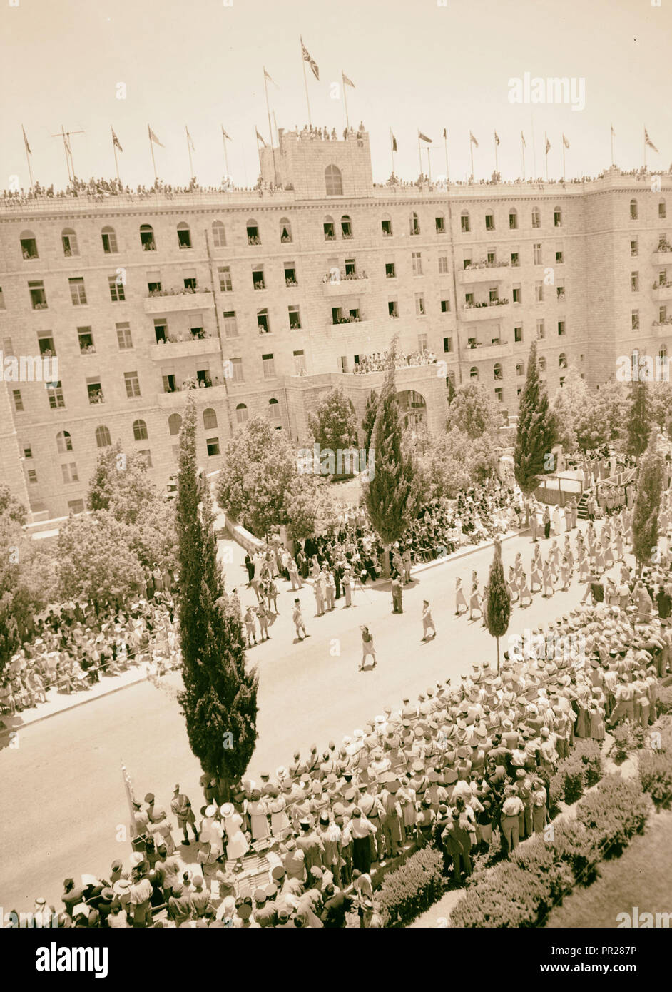 King George VI, birthday parade & presentations, June 14, 1945 ...