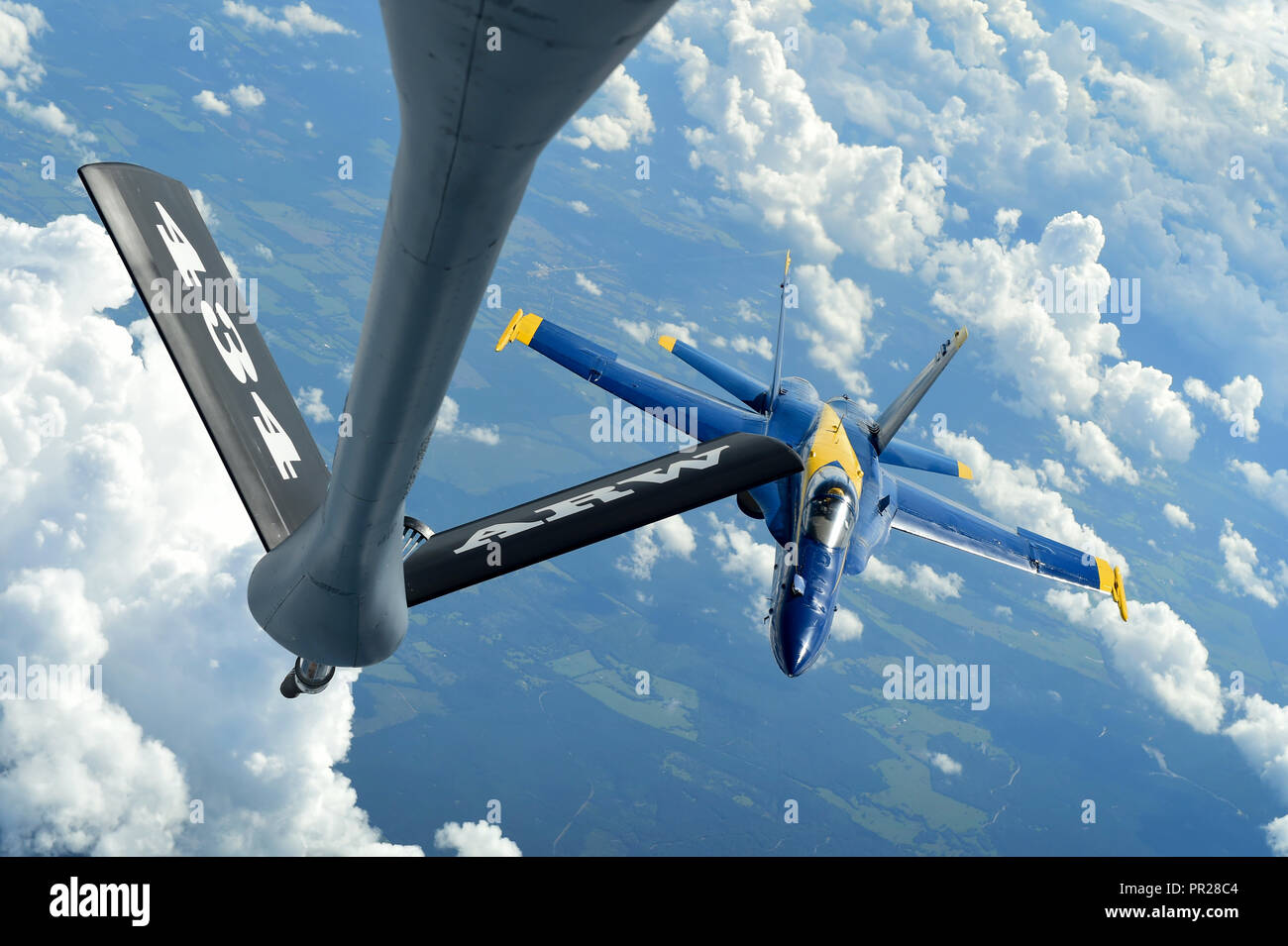 Two KC-135R Stratotankers from the 434 Air Refueling Wing at Grissom ...