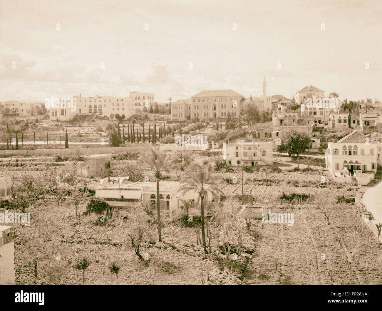 Beirut, Junior Girls' College. 1946, Lebanon, Beirut Stock Photo - Alamy