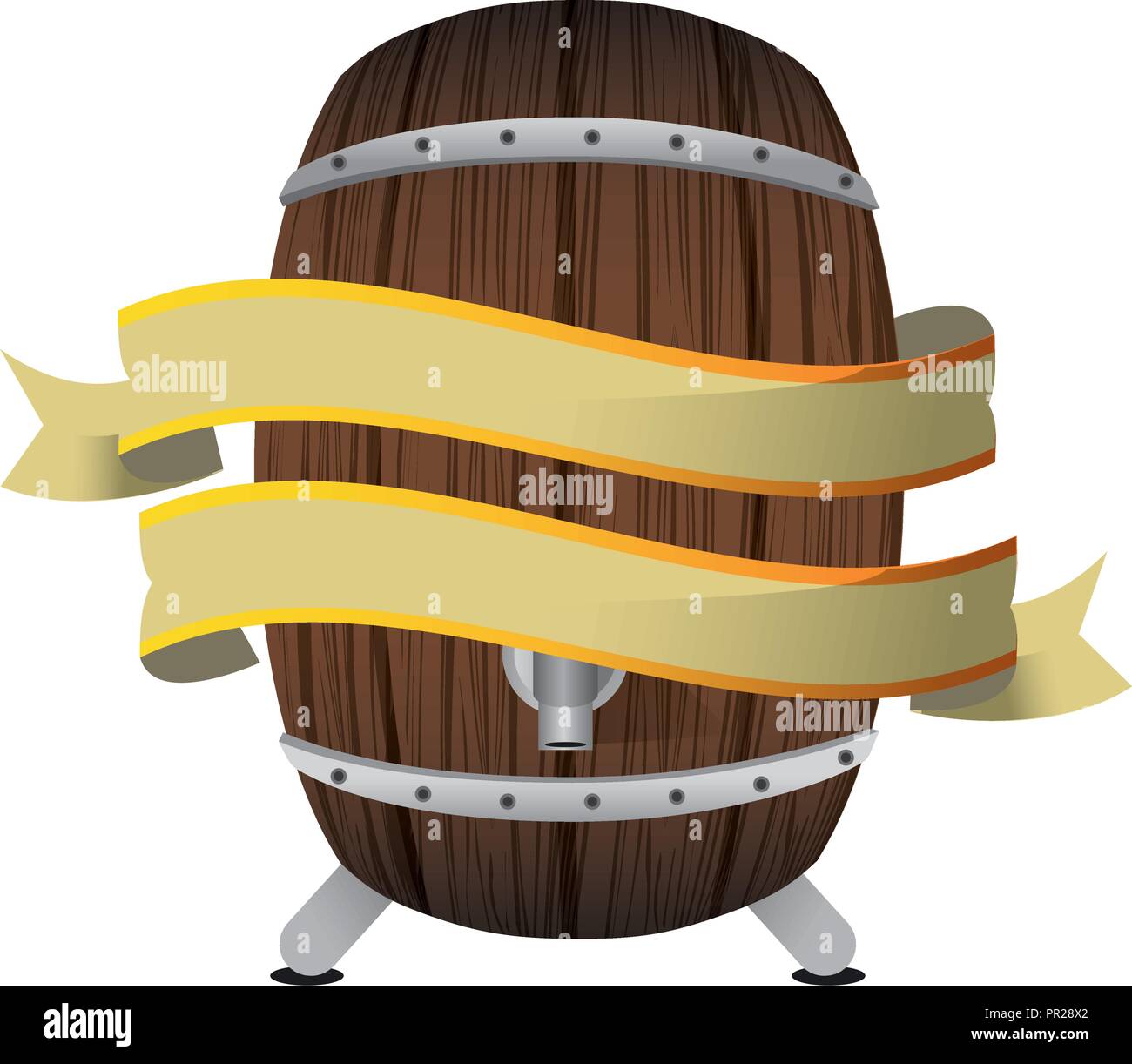 Wooden beer barrel Stock Vector Image & Art - Alamy