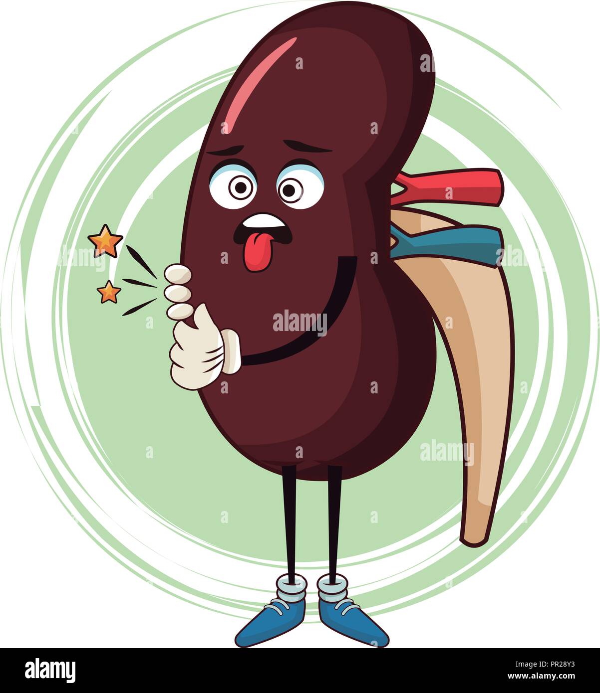 Kidney character Stock Vector Images - Alamy