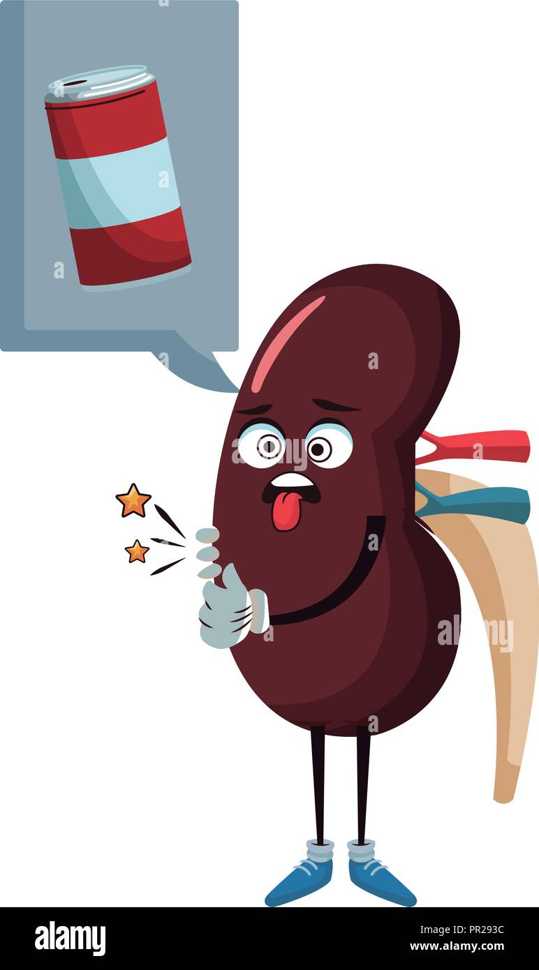 Kidney funny cartoon Stock Vector Image & Art - Alamy