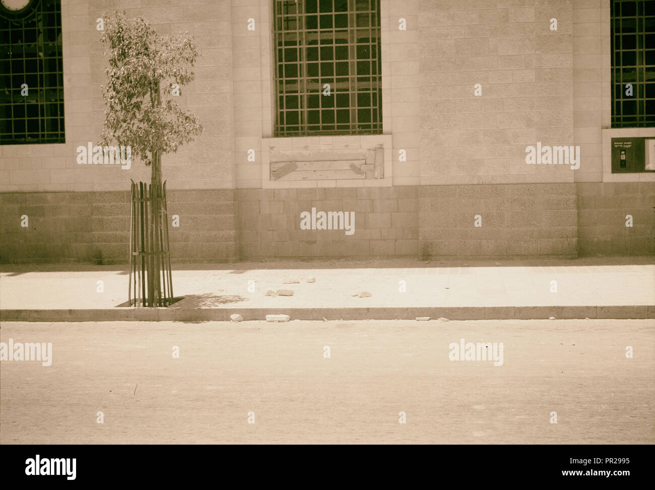 Sabotage in G.P.O. building on June 10th & 11th 1939. Blown out ...