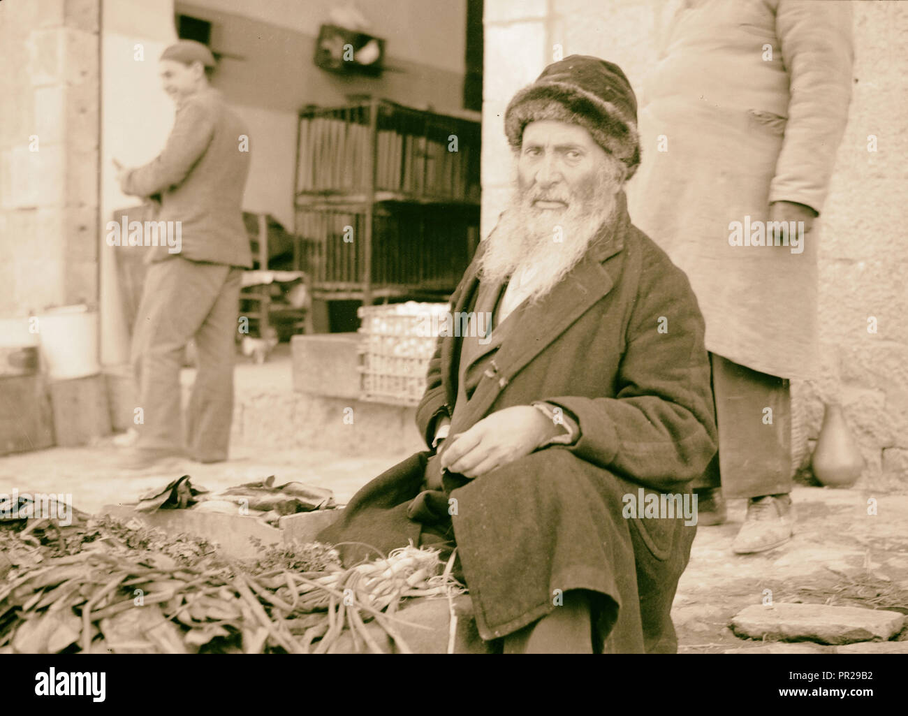 Jewish market in Mea Shearim. Bukaran Quarter, Bukharan man selling ...