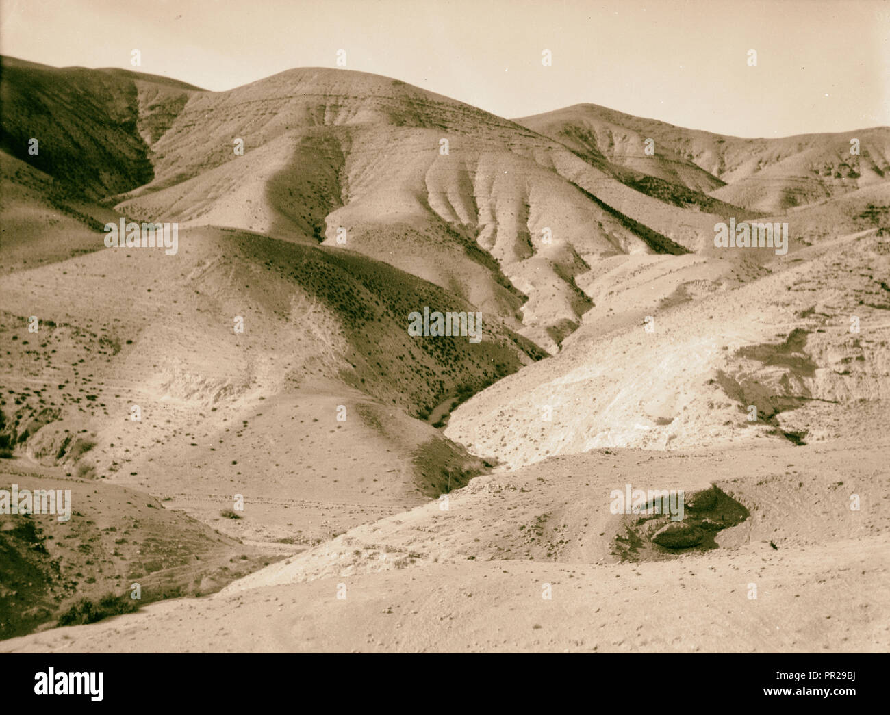 Jericho & Jordan area. Hills in the Wilderness of Judea. 1934, West ...