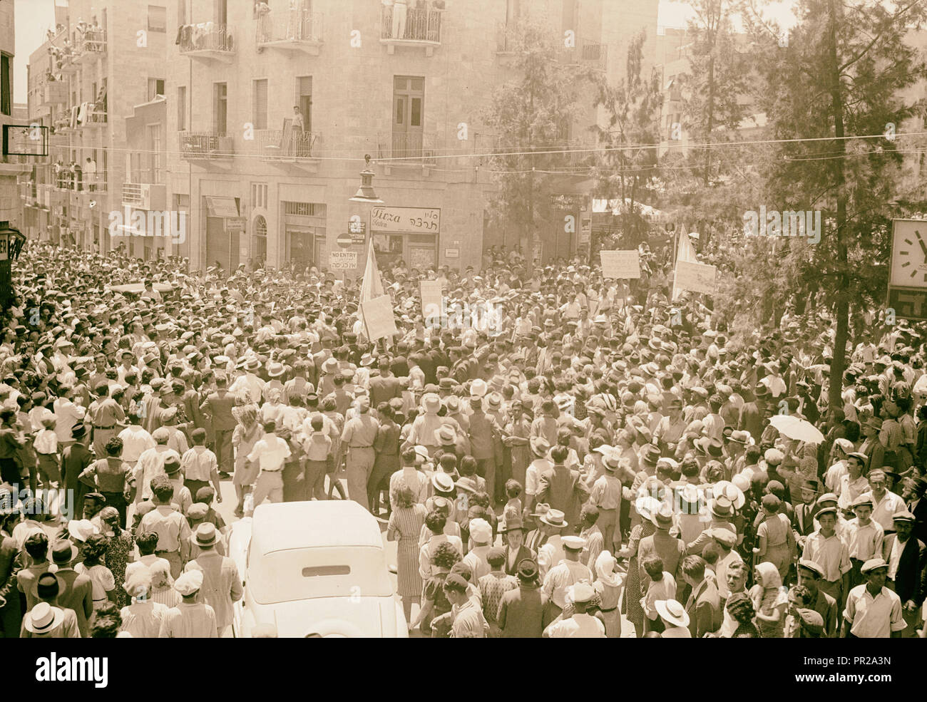 Jewish protest demonstrations against Palestine White Paper, May 18 ...