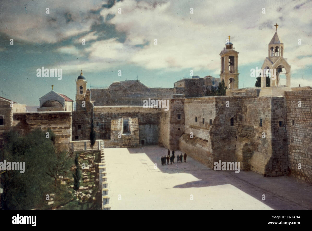 Church of the Nativity. 1950, West Bank, Bethlehem, Israel Stock Photo ...