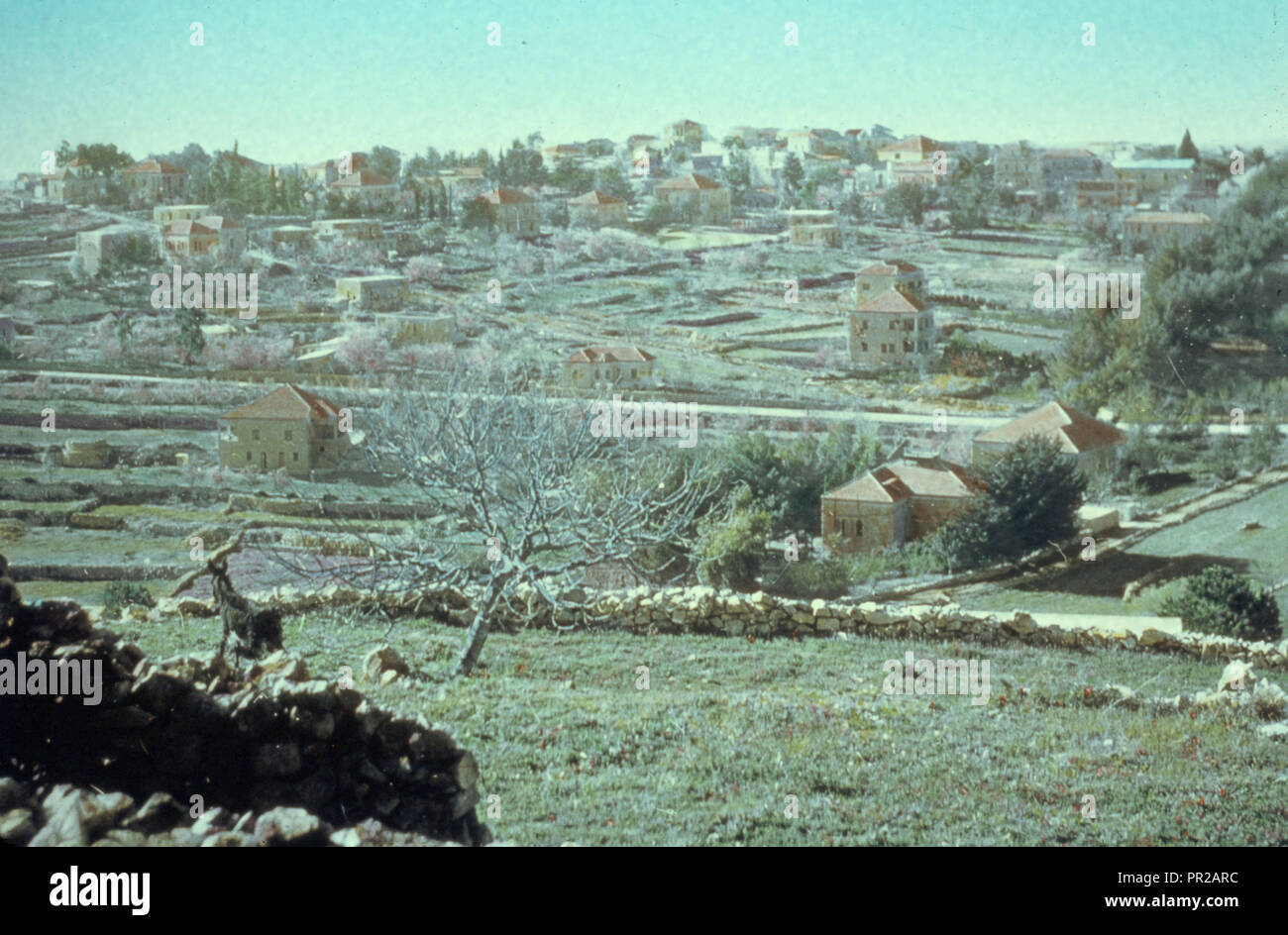 Northward from Jerusalem Ramallah. 1950, West Bank, Rām Allāh, Israel ...