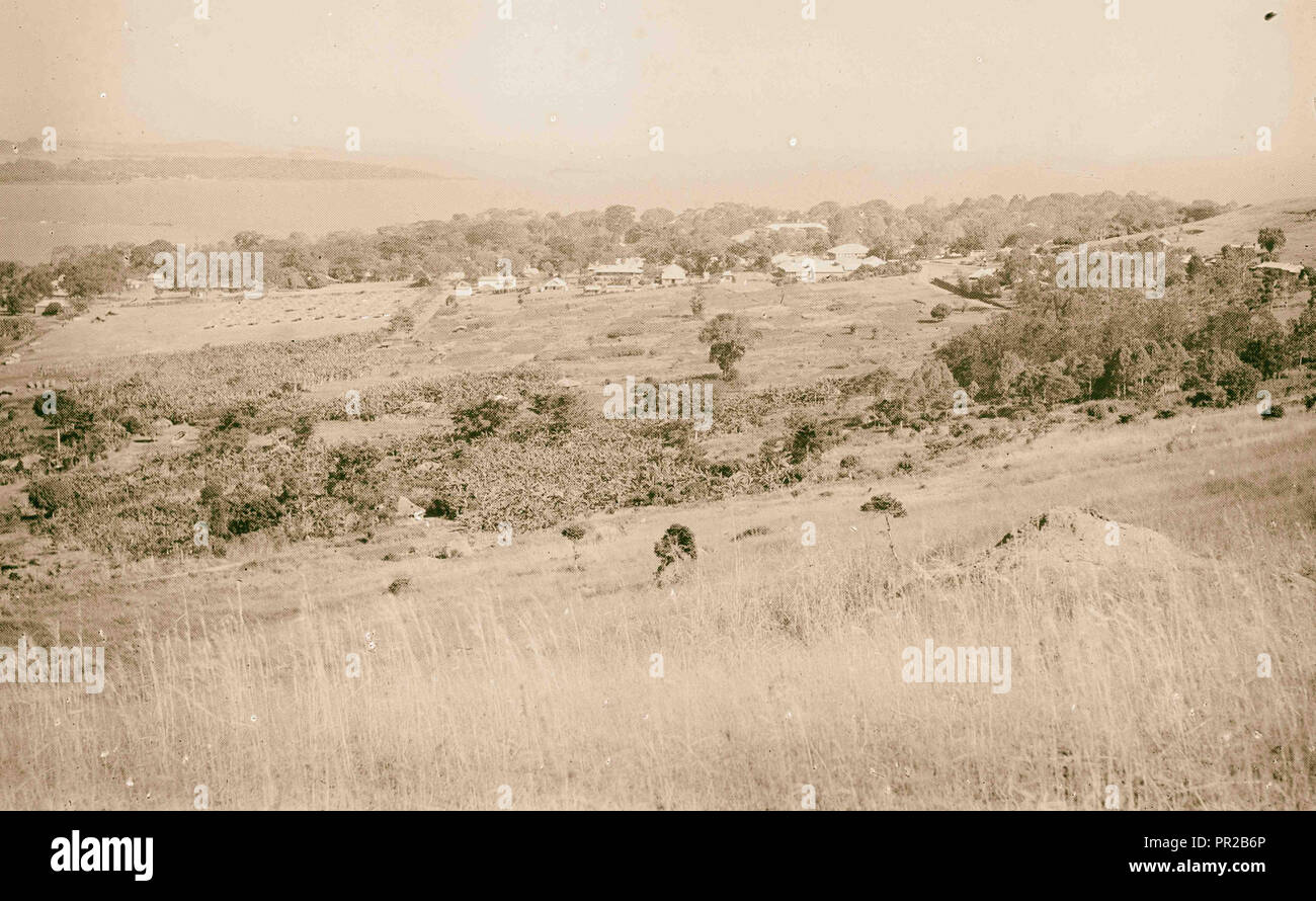 Uganda. Entebbe. View toward town from hill on the west. 1936, Uganda ...