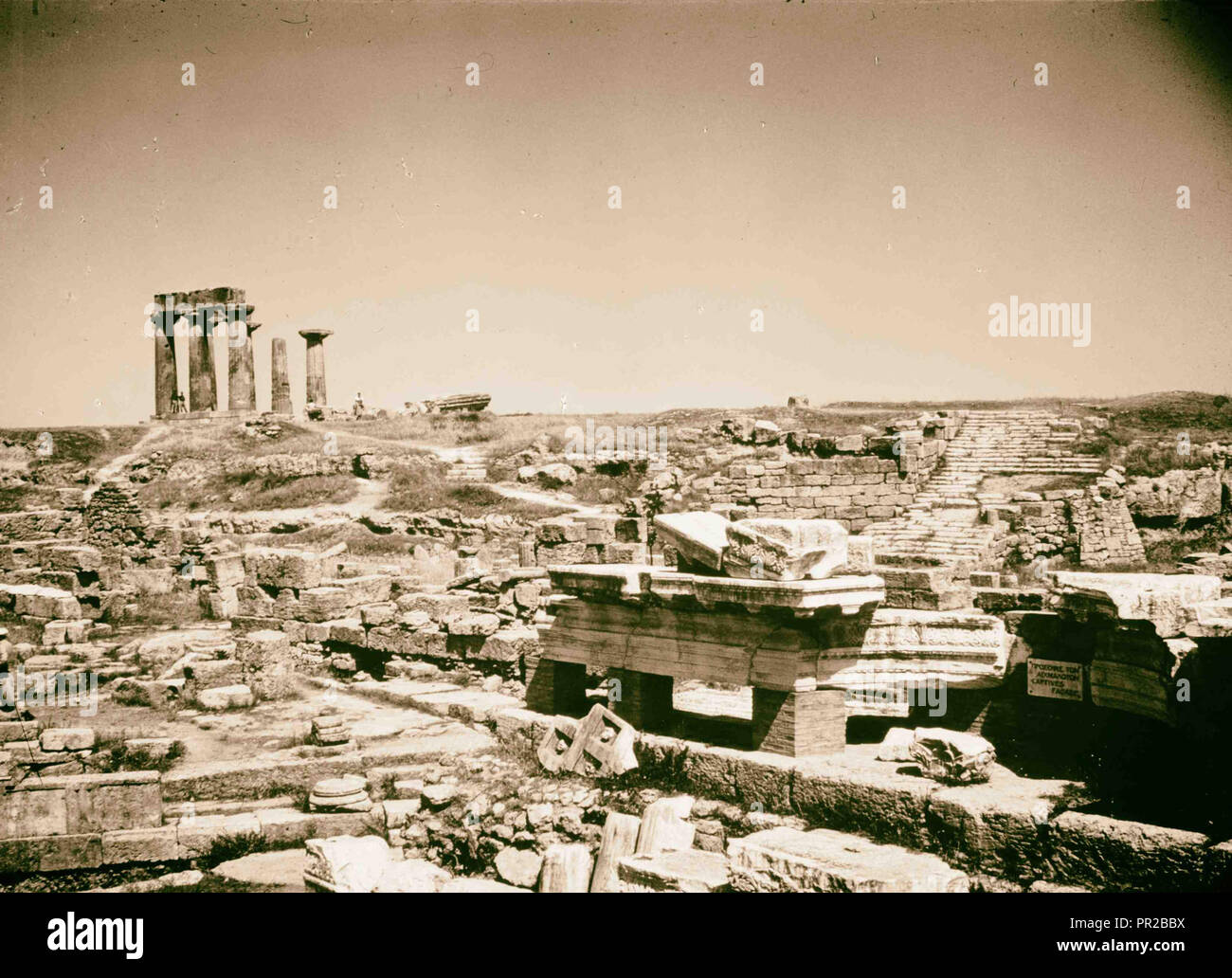 Ancient Corinth. 1898, Greece, Corinth Stock Photo - Alamy