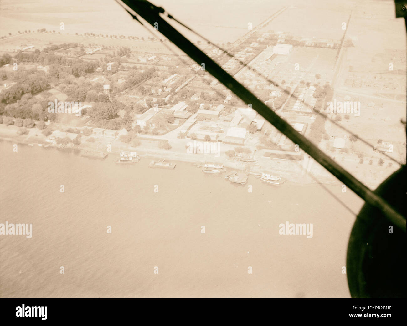 Sudan. Khartoum. Air view. The town showing river front. 1936, Sudan ...