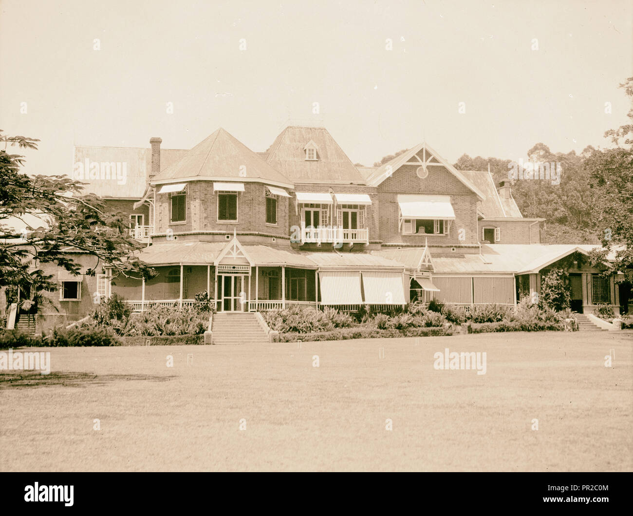 Uganda. Entebbe. Government house from across the lawn. 1936, Uganda ...