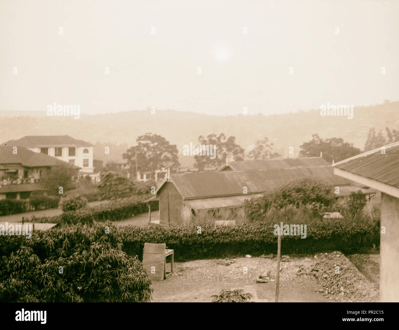 Uganda. Kampala. Sunset over western hills. 1936, Uganda, Kampala Stock ...