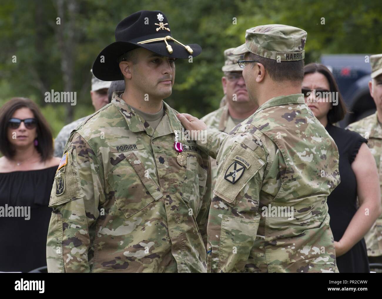 Lt. Col Leonard Poirier, outgoing commander, 1st Squadron, 172nd ...
