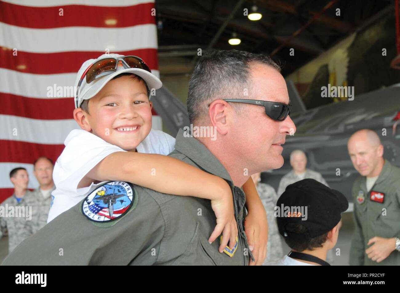 U.S. Air Force Colonel Jeff Smith, 173rd Fighter Wing commander, gives ...