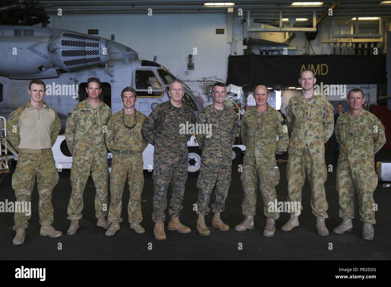 Australian service members, including Australian Army Brigadier Chris ...
