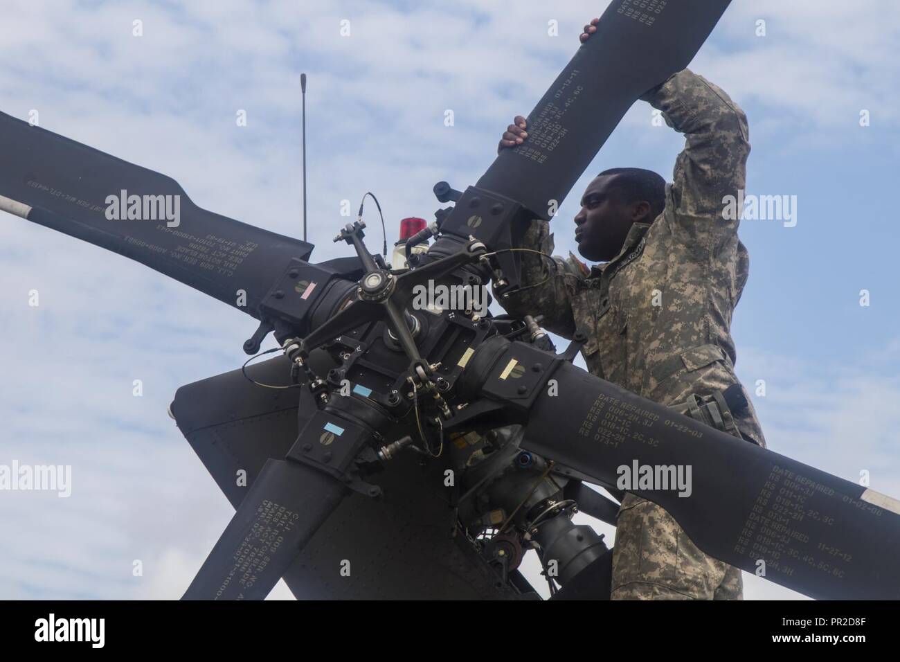 127 Spc. Anthony Greene, of Mount Gilly, North Carolina, with Company C ...