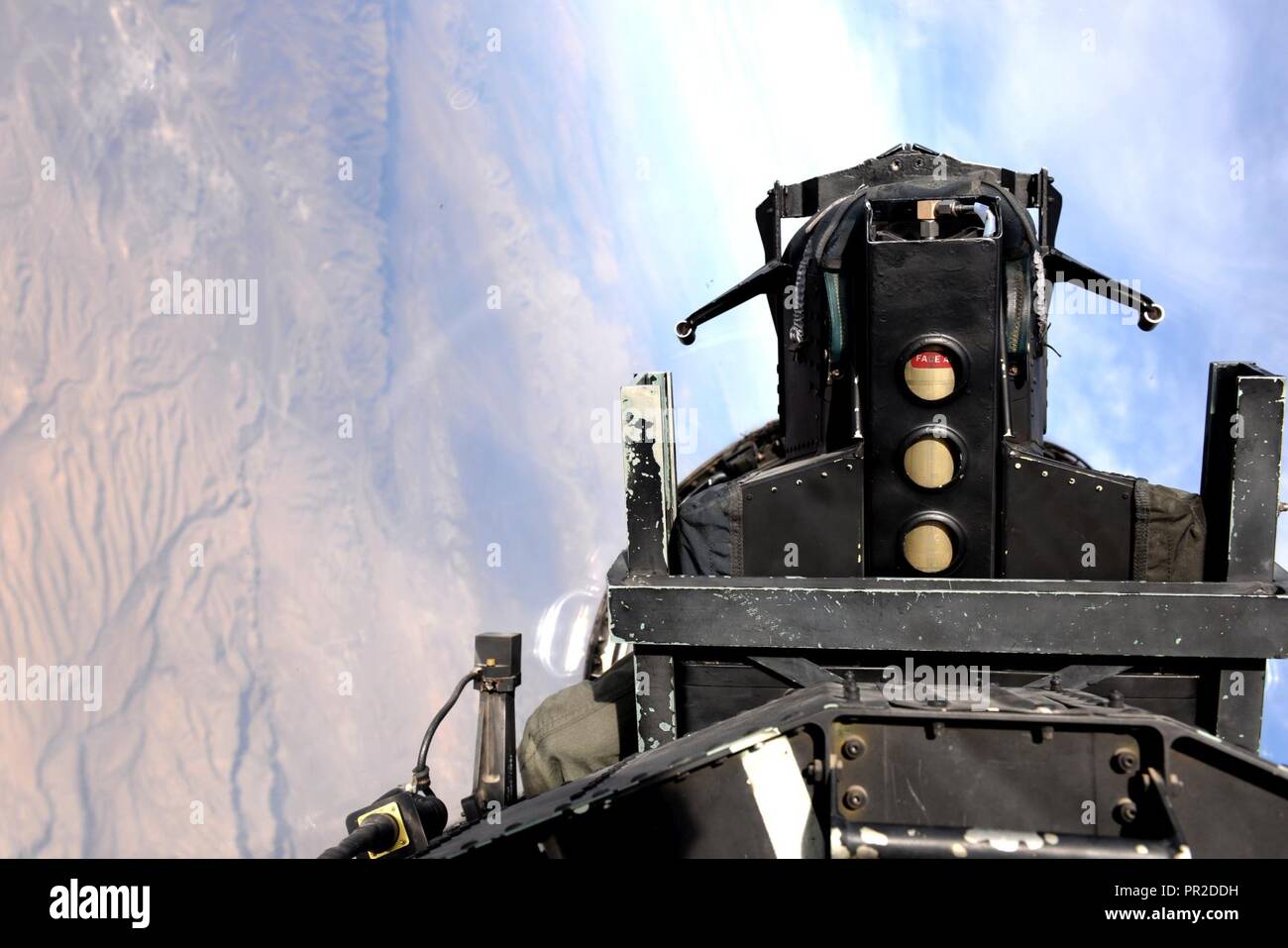 An F-15 fighter jet pilot, assigned to the 433rd Weapons Squadron, at ...