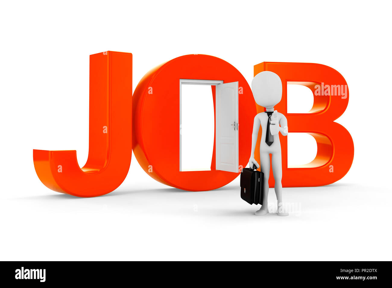 3d man new job opportunity, economy concept Stock Photo - Alamy