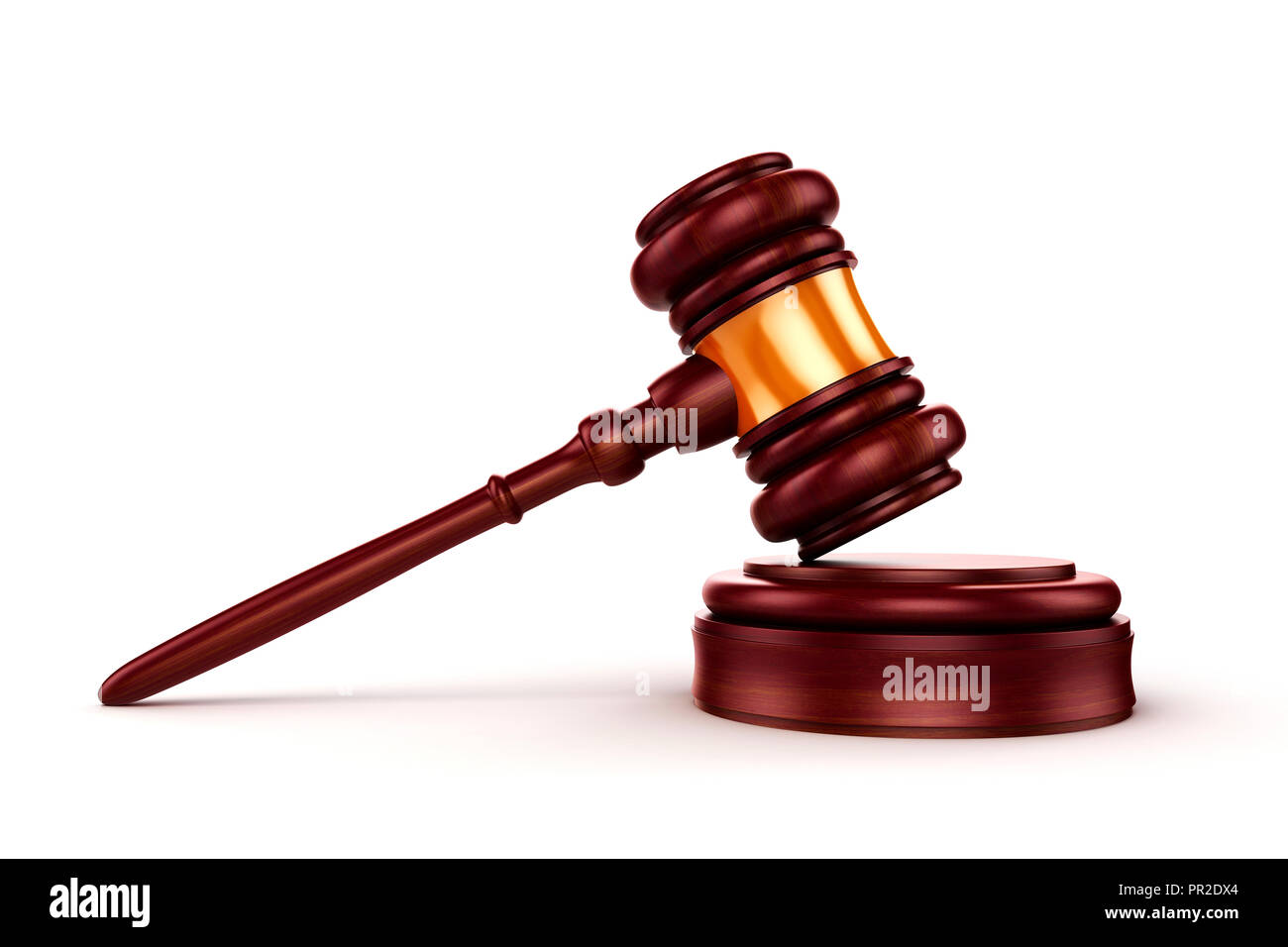 Wooden gavel 3d Cut Out Stock Images & Pictures - Alamy