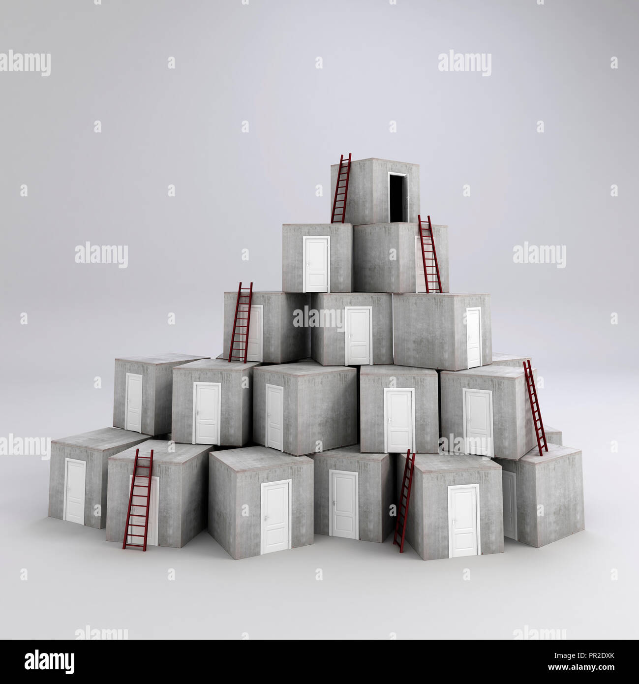 3d boxes hi-res stock photography and images - Alamy