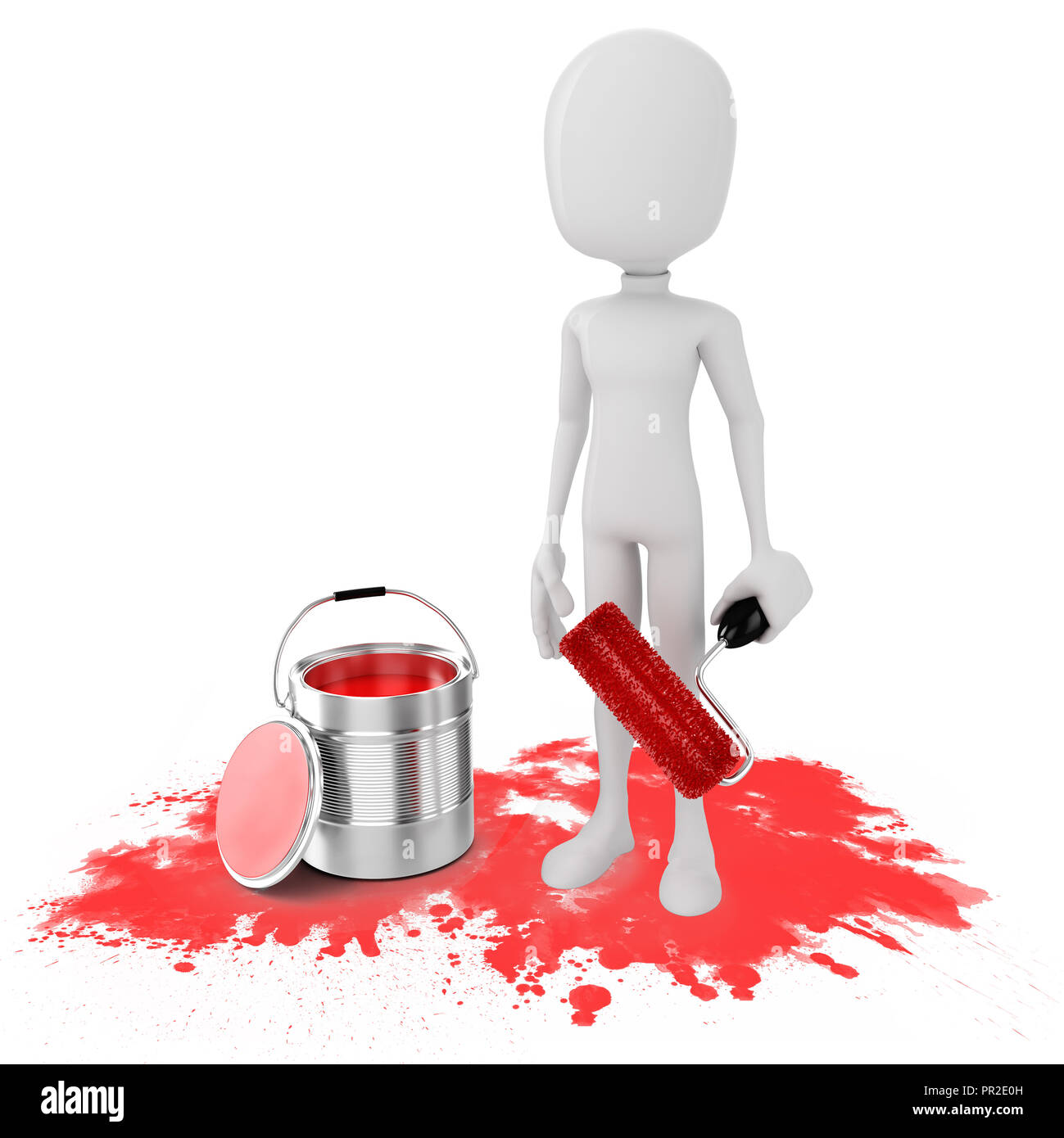 3d man construction Cut Out Stock Images & Pictures - Alamy