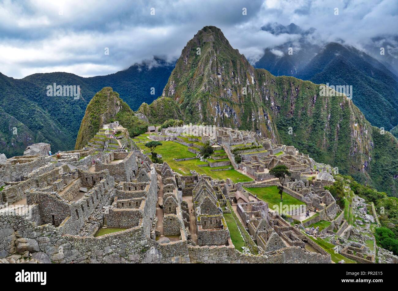 Aerial view of Machu Picchu ruins in Peru Stock Photo - Alamy