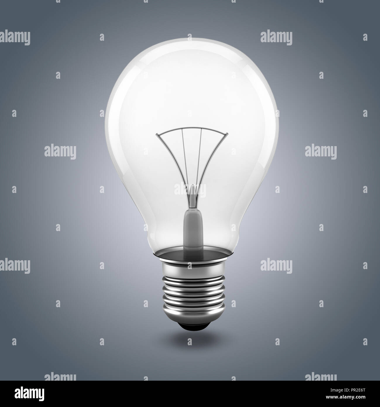 3d image of light bulb Stock Photo - Alamy