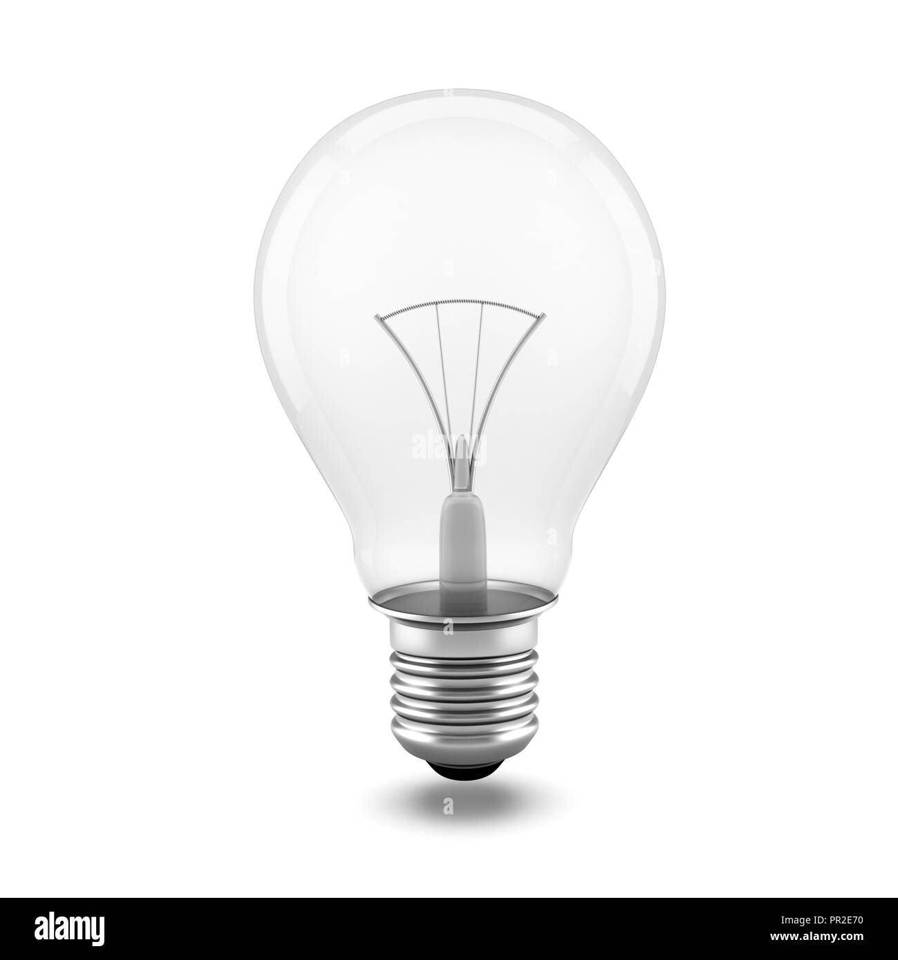 3d image of light bulb Stock Photo - Alamy