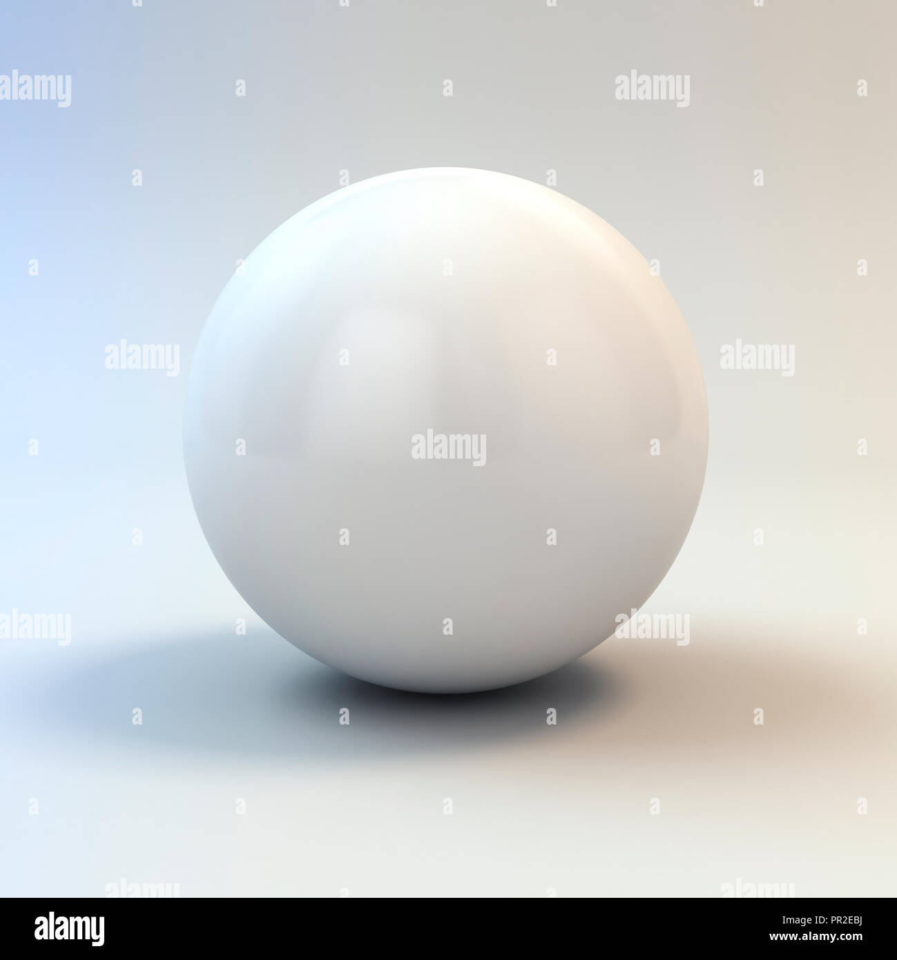 3d white glossy sphere Stock Photo - Alamy