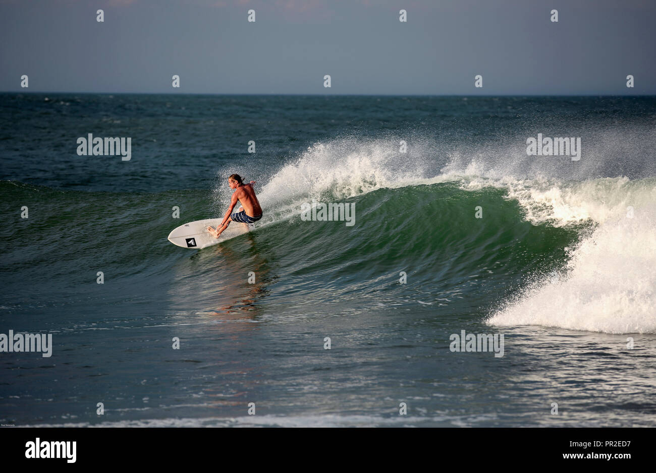 Surfer riding a wave at Pottuvil Point near Arugam Bay, Sri Lanka Stock ...