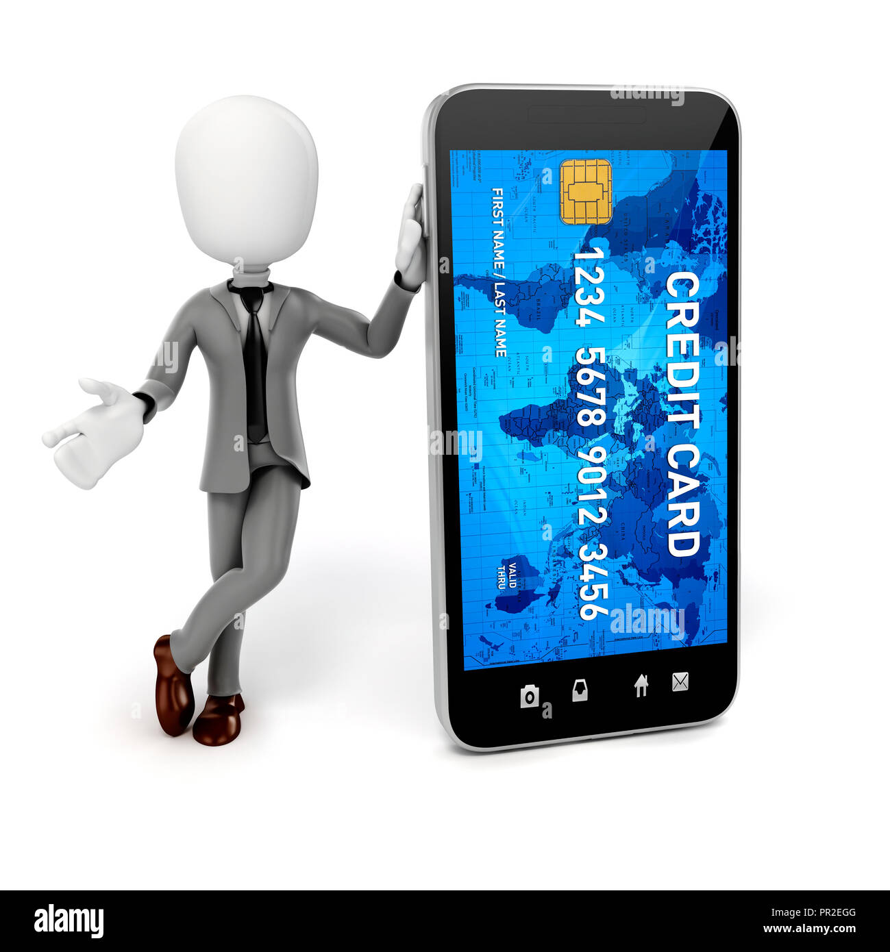 Online payment concept small Cut Out Stock Images & Pictures - Alamy
