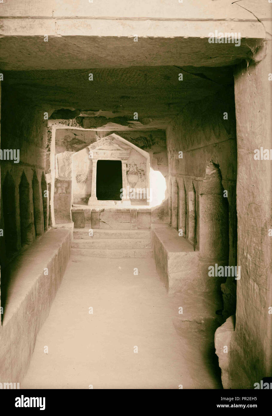 Southern Palestine. Tomb of Beit Jibrin after clearing. 1900, Israel ...