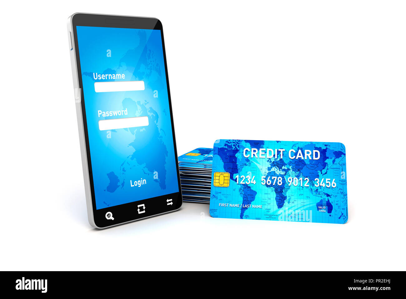 Credit card online payments Cut Out Stock Images & Pictures - Alamy