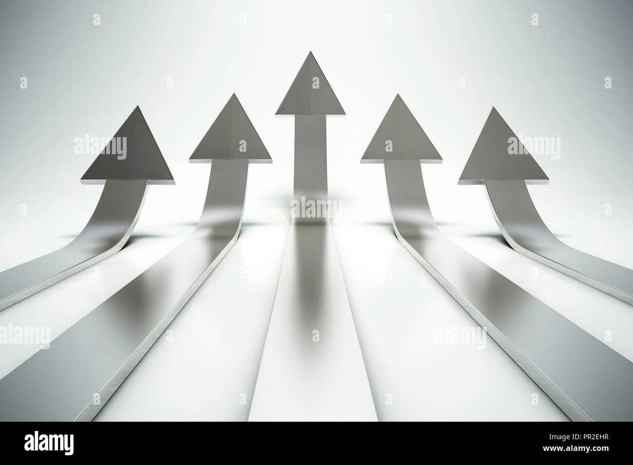 Red arrow 3d curve hi-res stock photography and images - Alamy