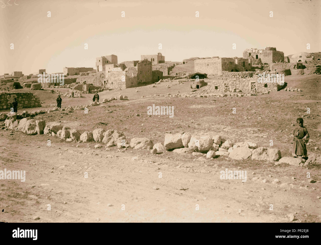 Southern Palestine. Dahariyeh village, Debir. 1900 Stock Photo - Alamy