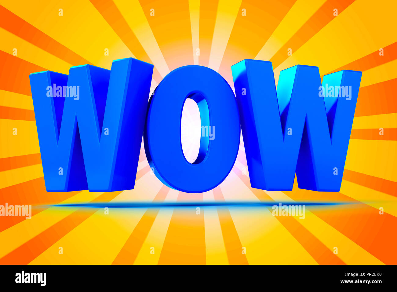 Cartoon wow symbol hi-res stock photography and images - Alamy