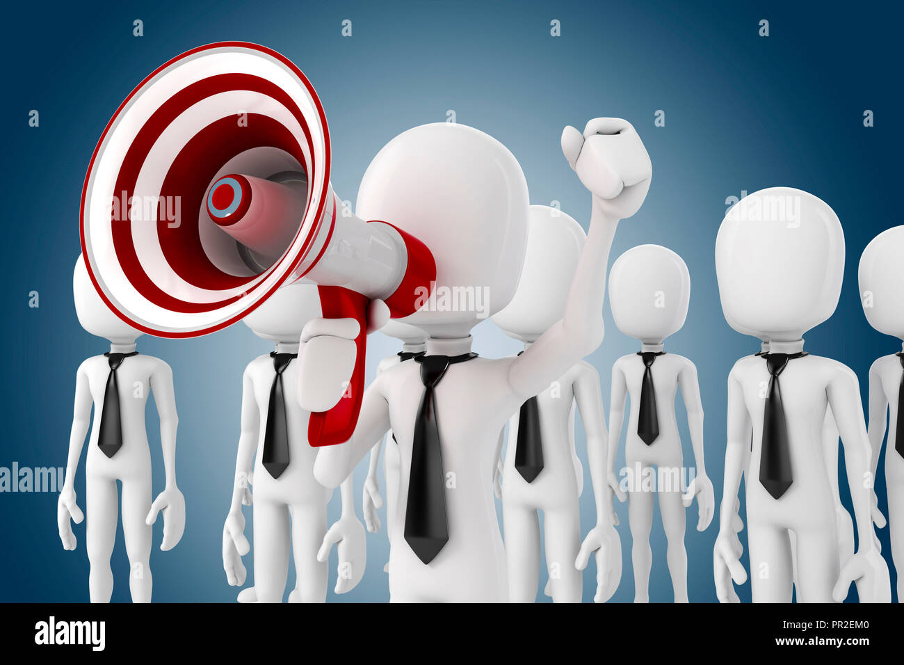 3d man businessman leader Stock Photo - Alamy