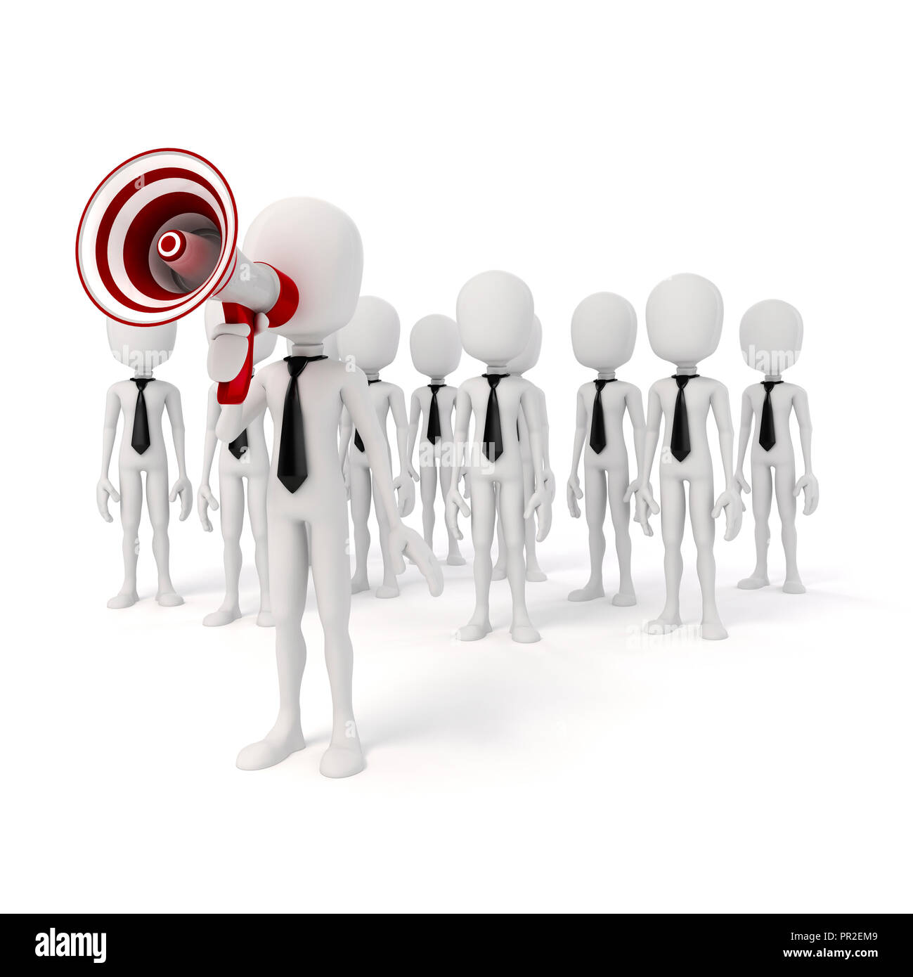 3d man businessman leader Stock Photo - Alamy