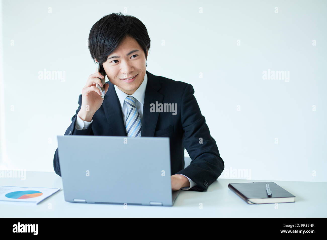 Japanese businessman in the office Stock Photo - Alamy