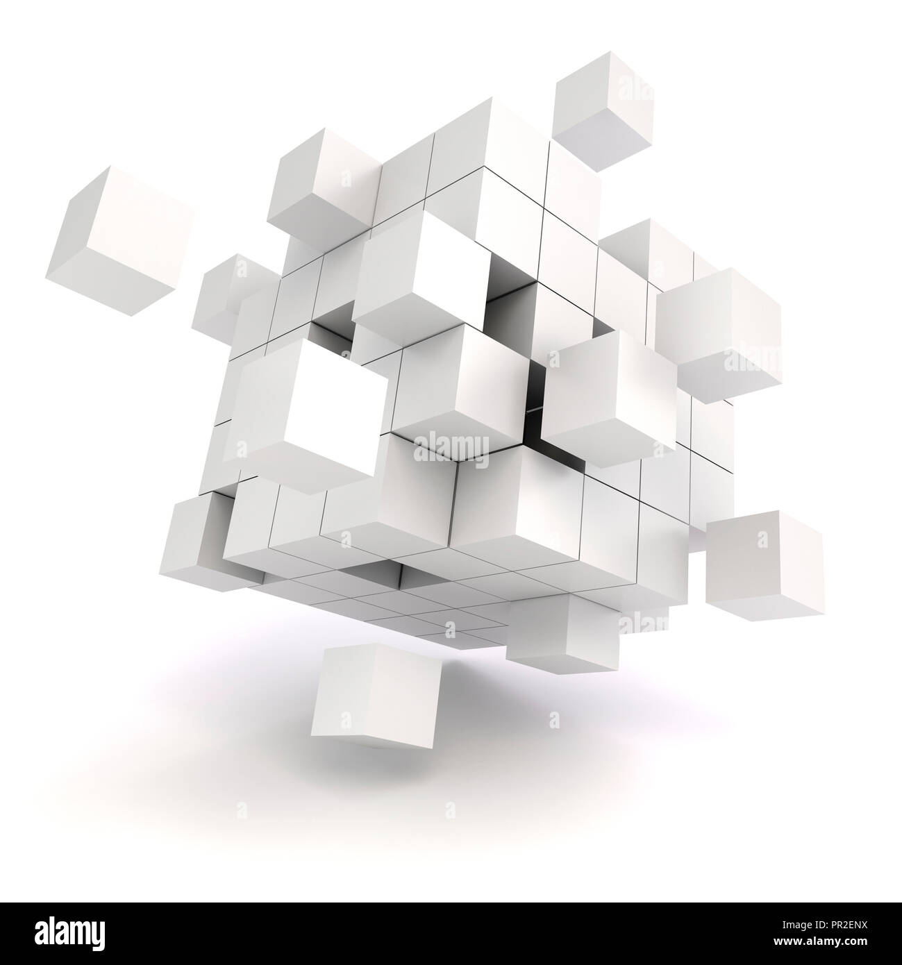 Abstract geometric background rendering illustration Cut Out Stock ...