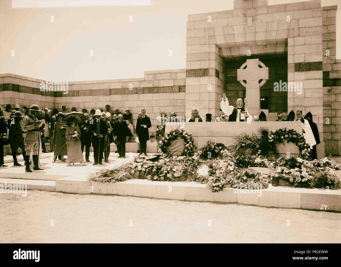 Various results of the war Consecrating war cemetery at Gaza. 1925 ...