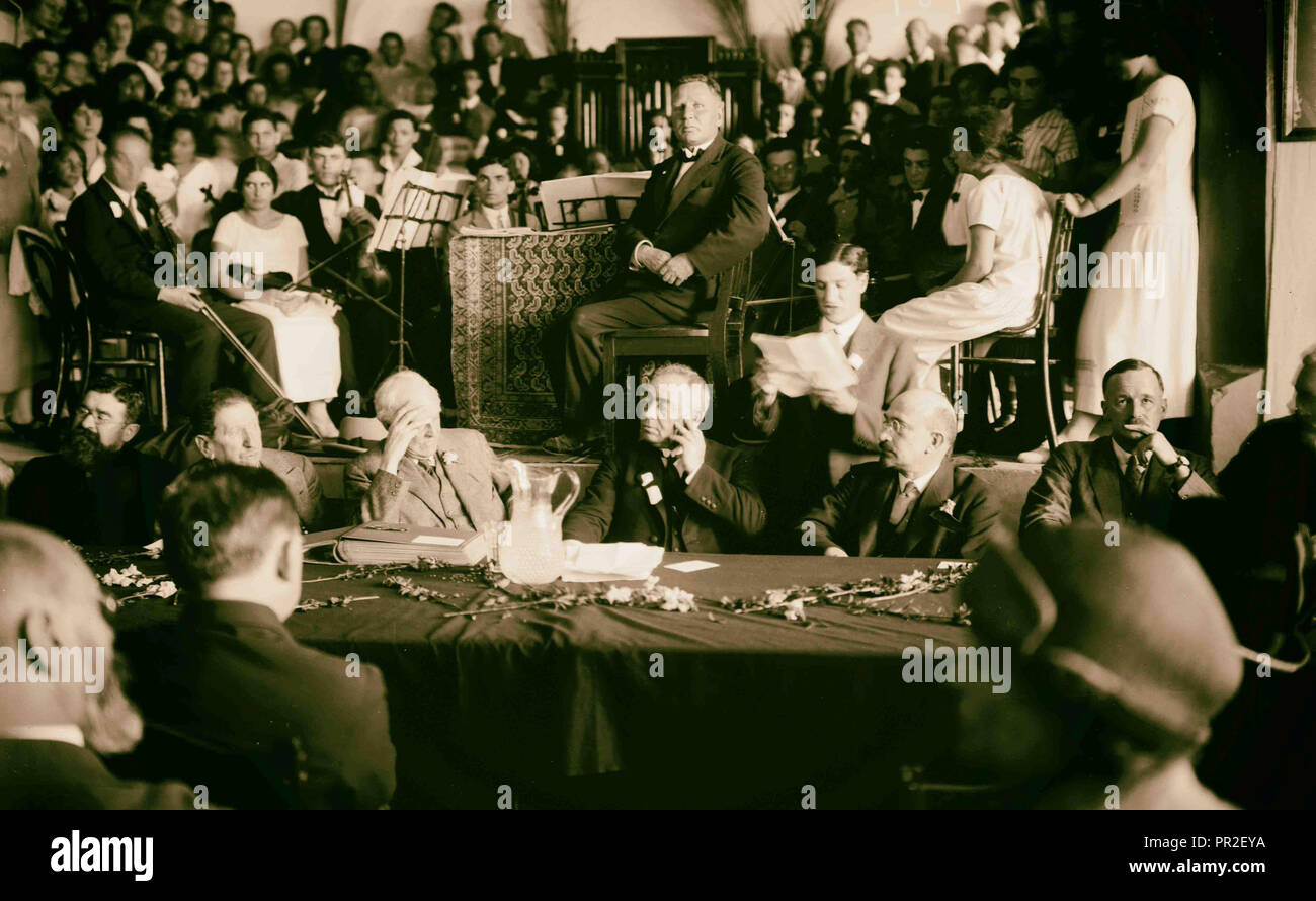 Hebrew University and Lord Balfour's visit. Lord Balfour at Tel Aviv ...