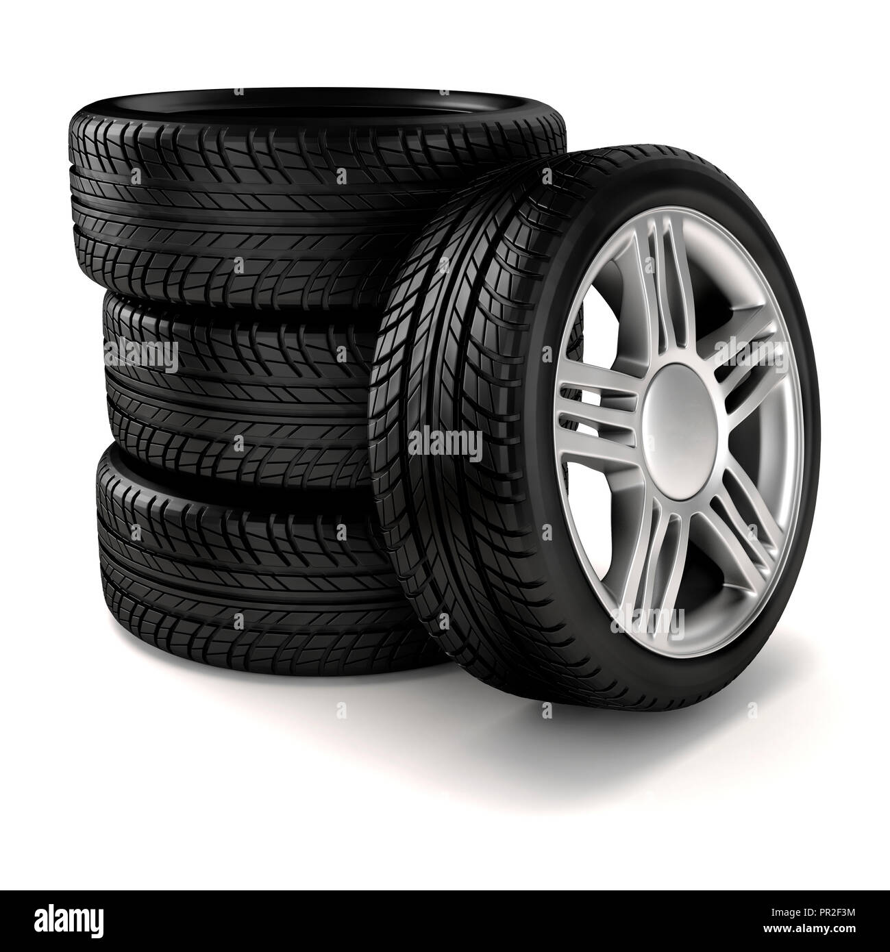 3d tire and alloy wheel Stock Photo - Alamy