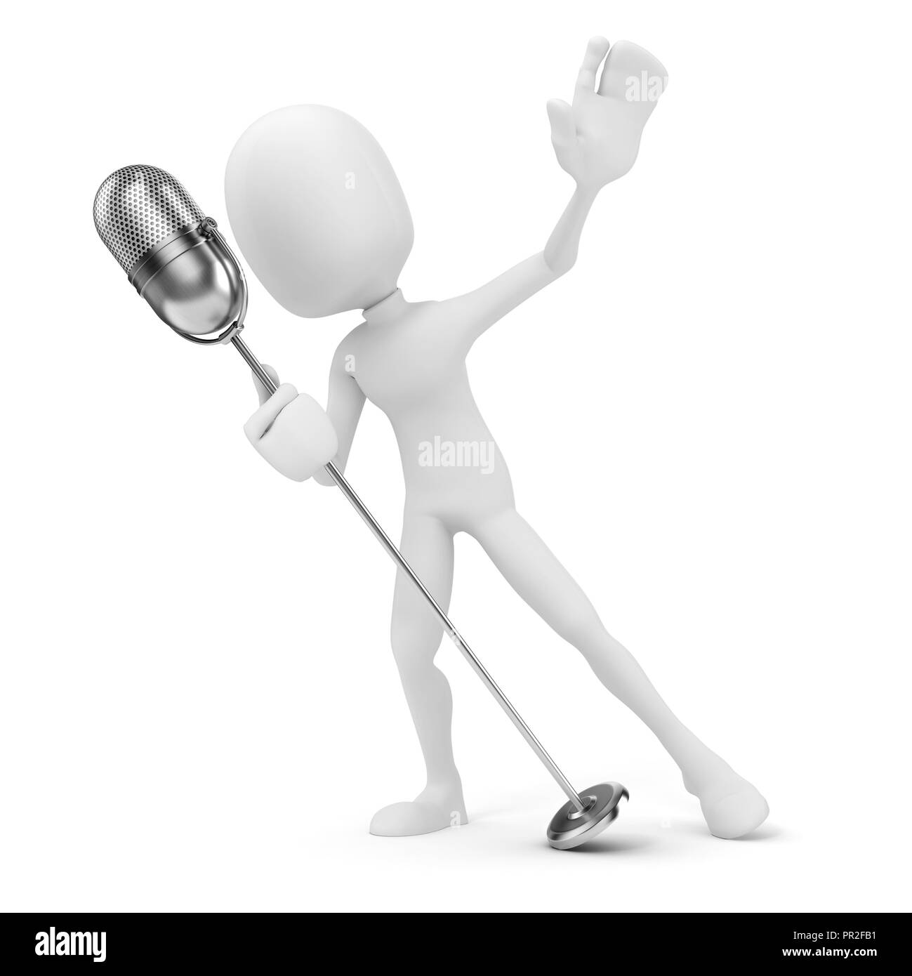 3d character singer hi-res stock photography and images - Alamy