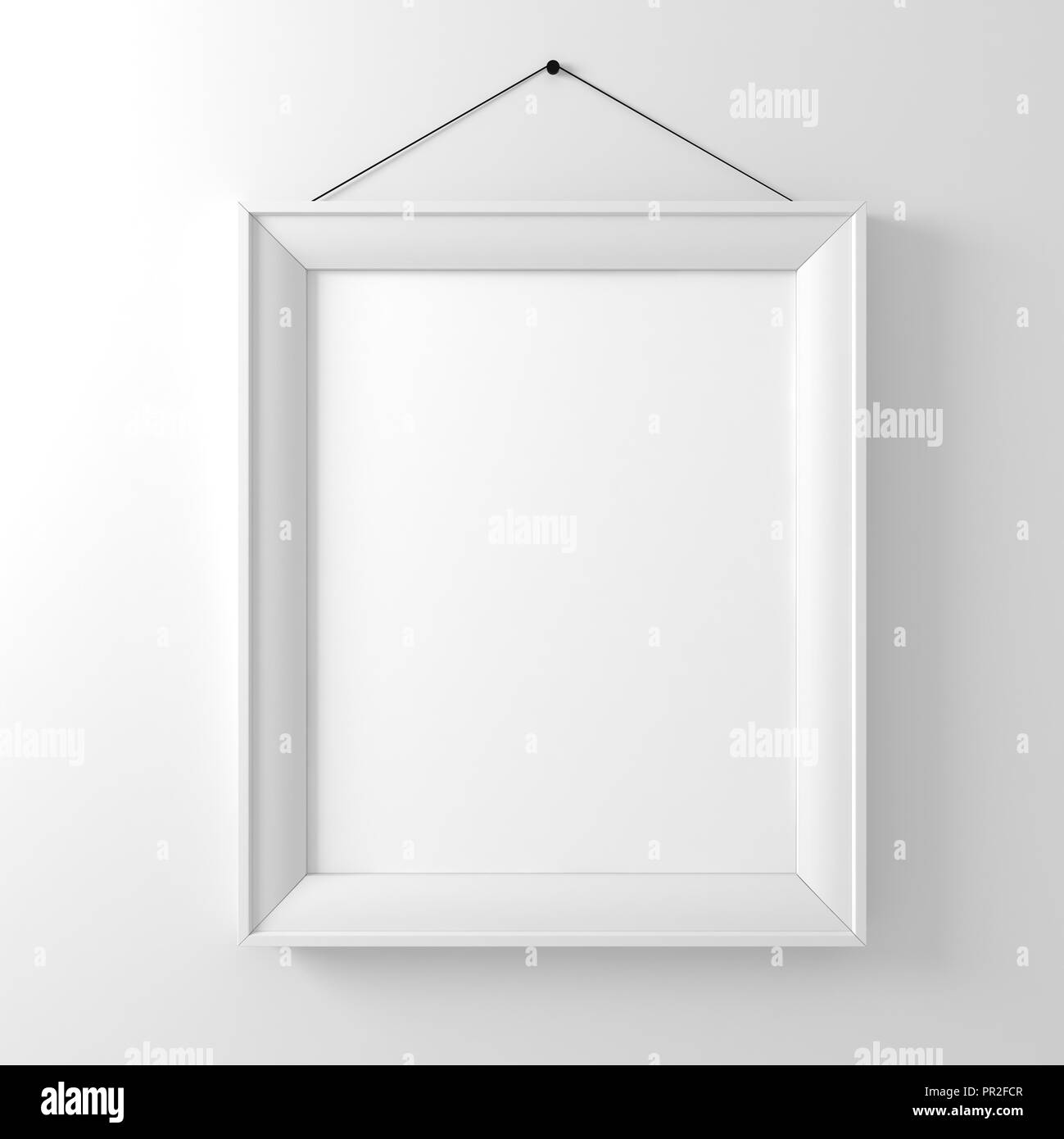 Gallery room empty frames Black and White Stock Photos & Images - Alamy